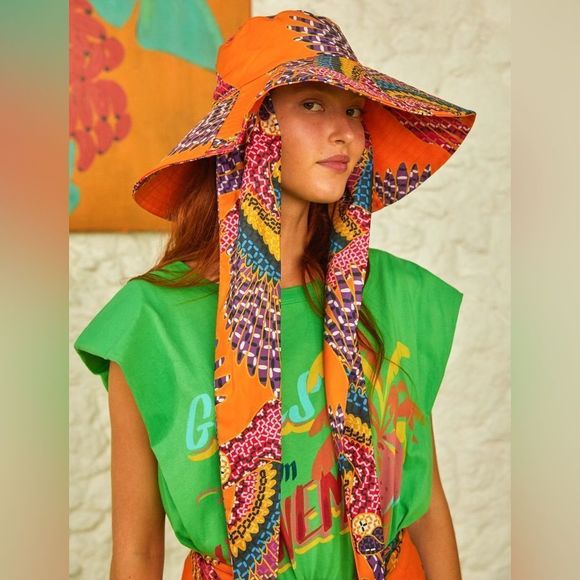 FARM Rio | Accessories | Nwt Farm Rio Beaded Macaws Hat Os | Poshmark